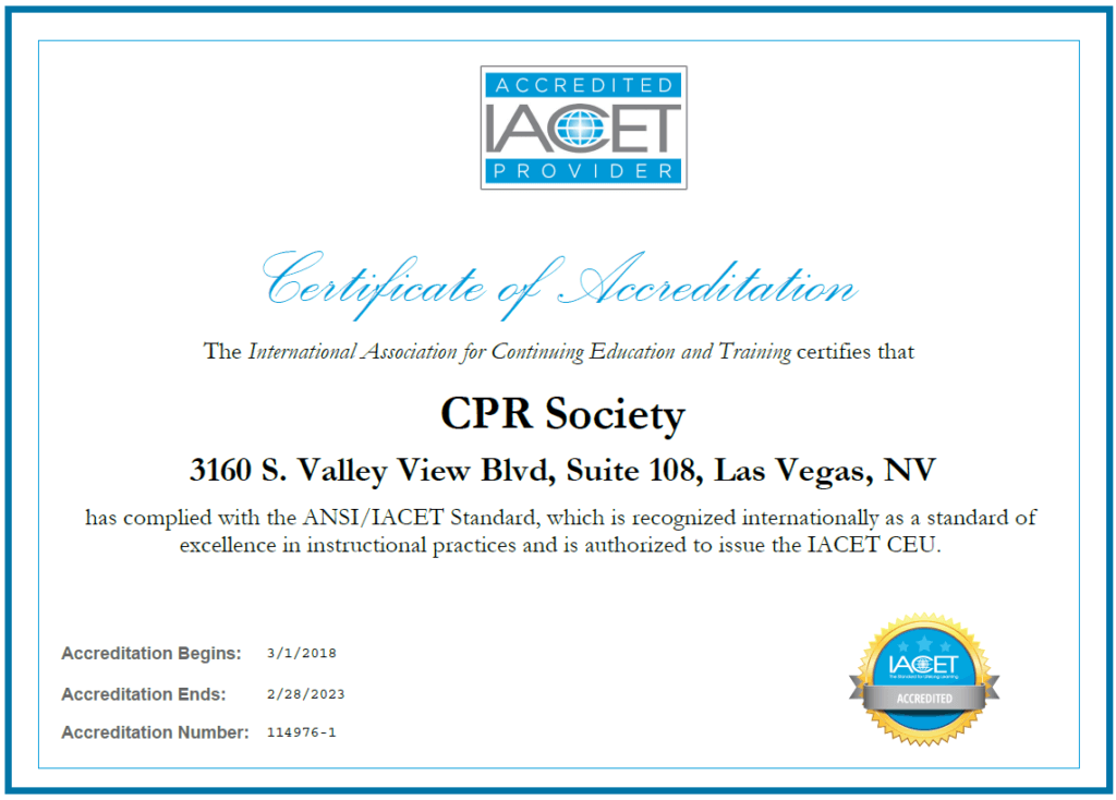 CPR Society becomes accredited by the International Association for ...
